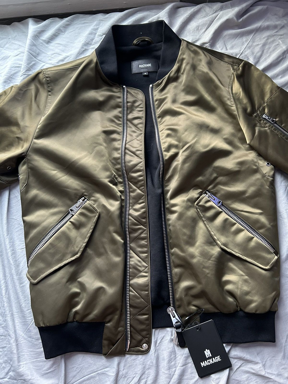Mackage Mackage Ragnar Z Bomber Jacket - Army Color | Grailed