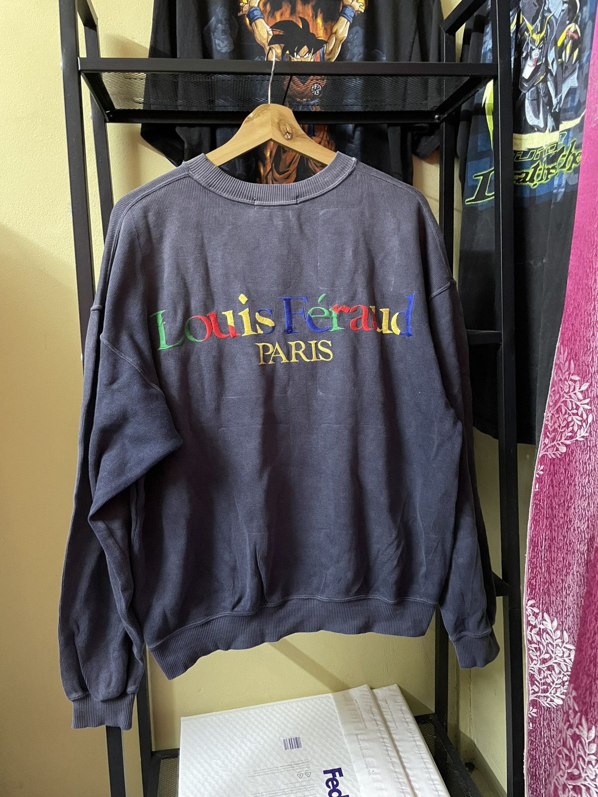 Louis Feraud Louis Feraud Paris Sweatshirt Multicolour Logo Sun-Faded ...