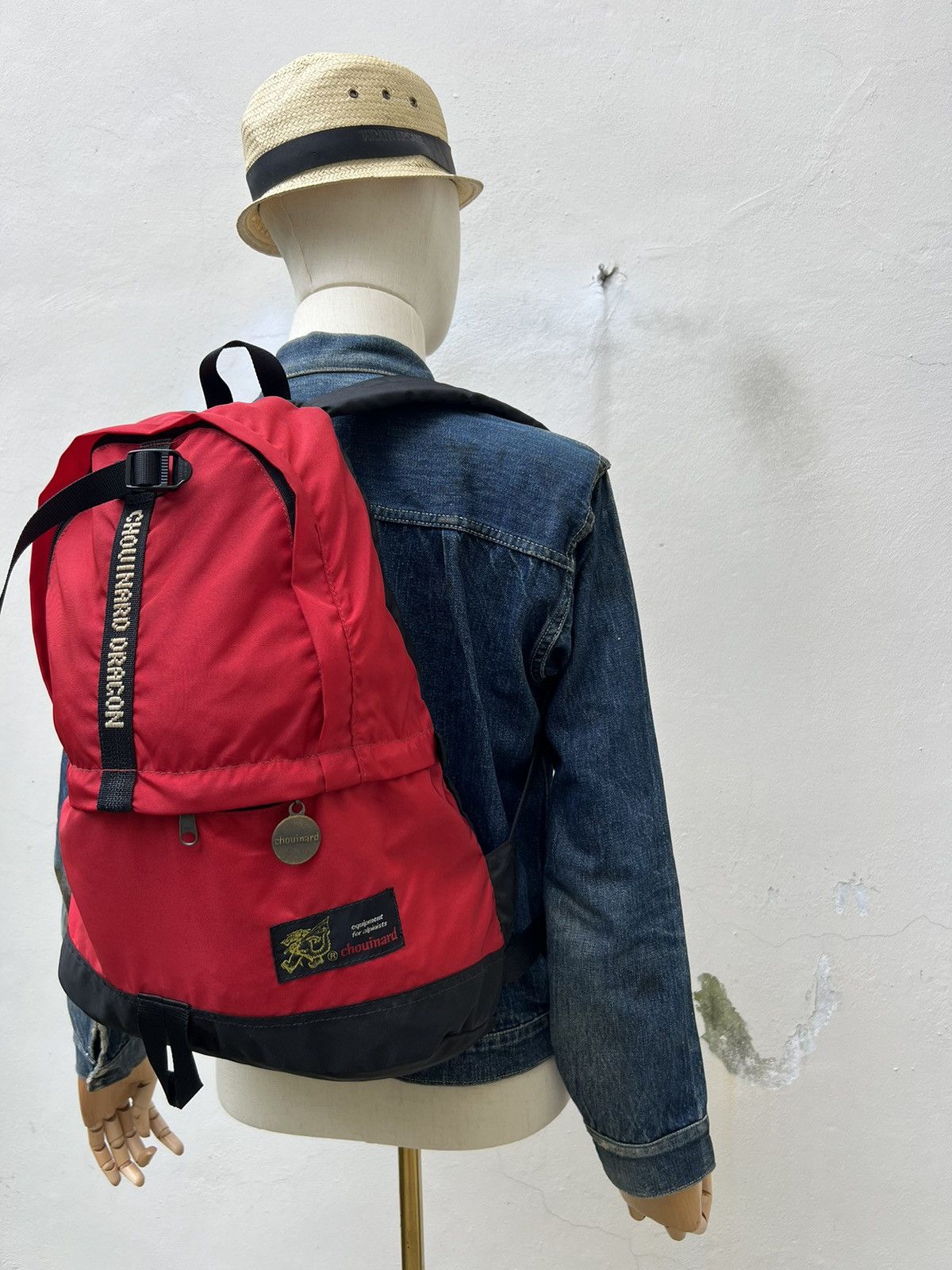 Patagonia × Vintage Vintage 80s 90s Chouinard Dragon Red Black Backpack ...
