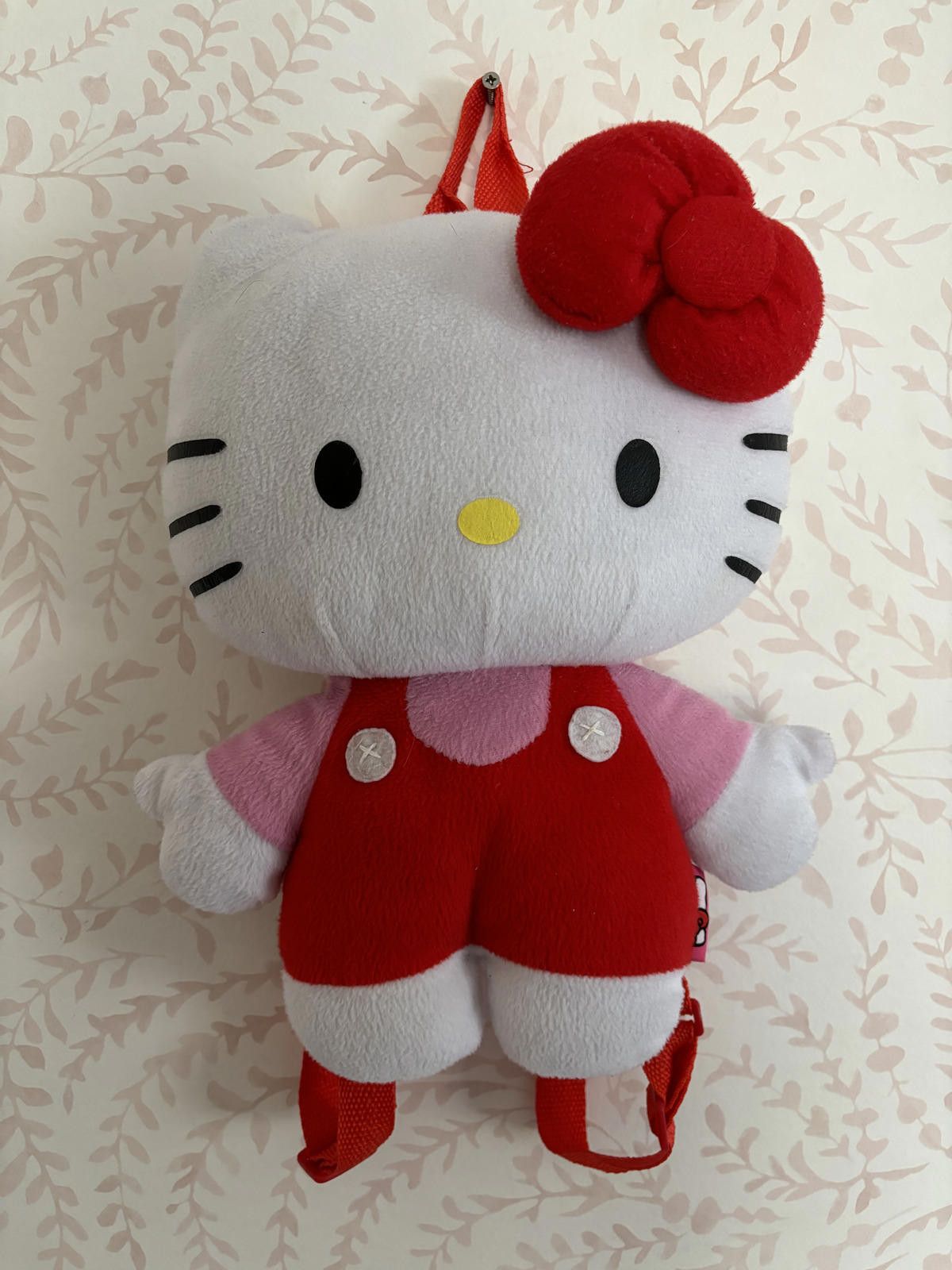 Designer Vintage Hello Kitty Plush Backpack - Cute Red/Pink Design ...