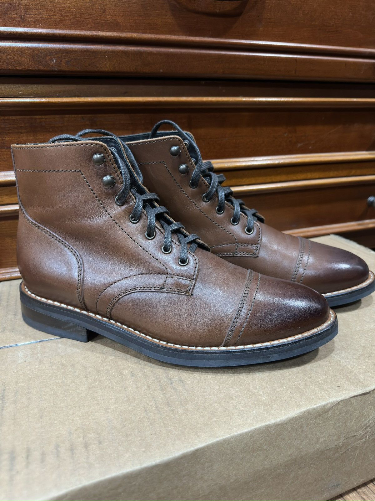 Thursday Boot Company Thursday Boots Brandy Captain Leather Boots Men's ...