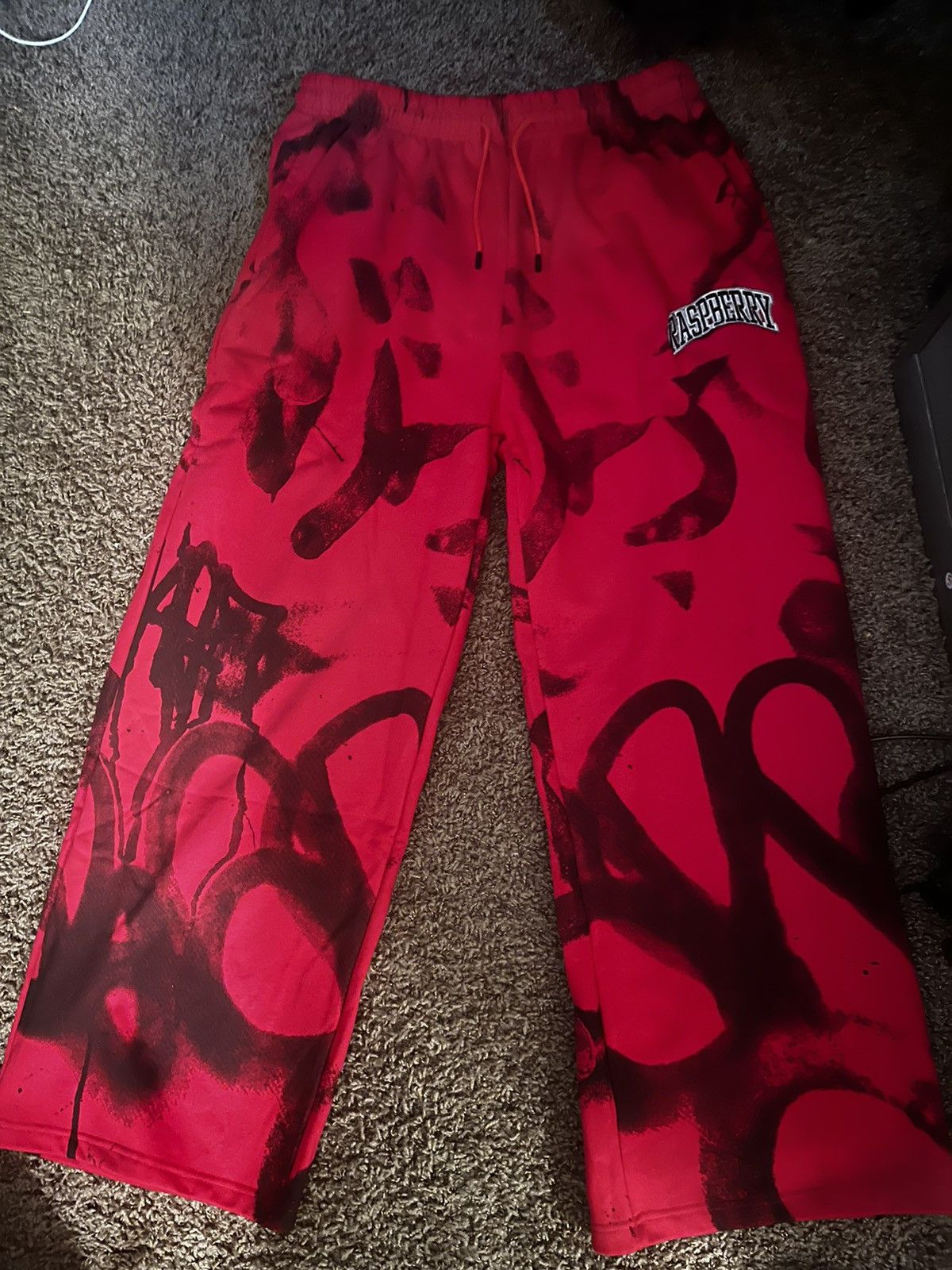 Streetwear × Vintage Gv Gallery Raspberry Hills Red Graffiti Sweatpants ...
