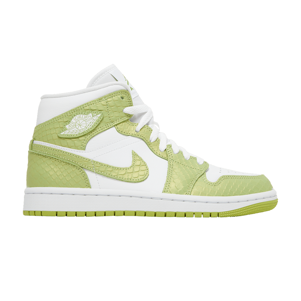 Jordan Brand Wmns Air Jordan 1 Mid SE Green Python | Grailed