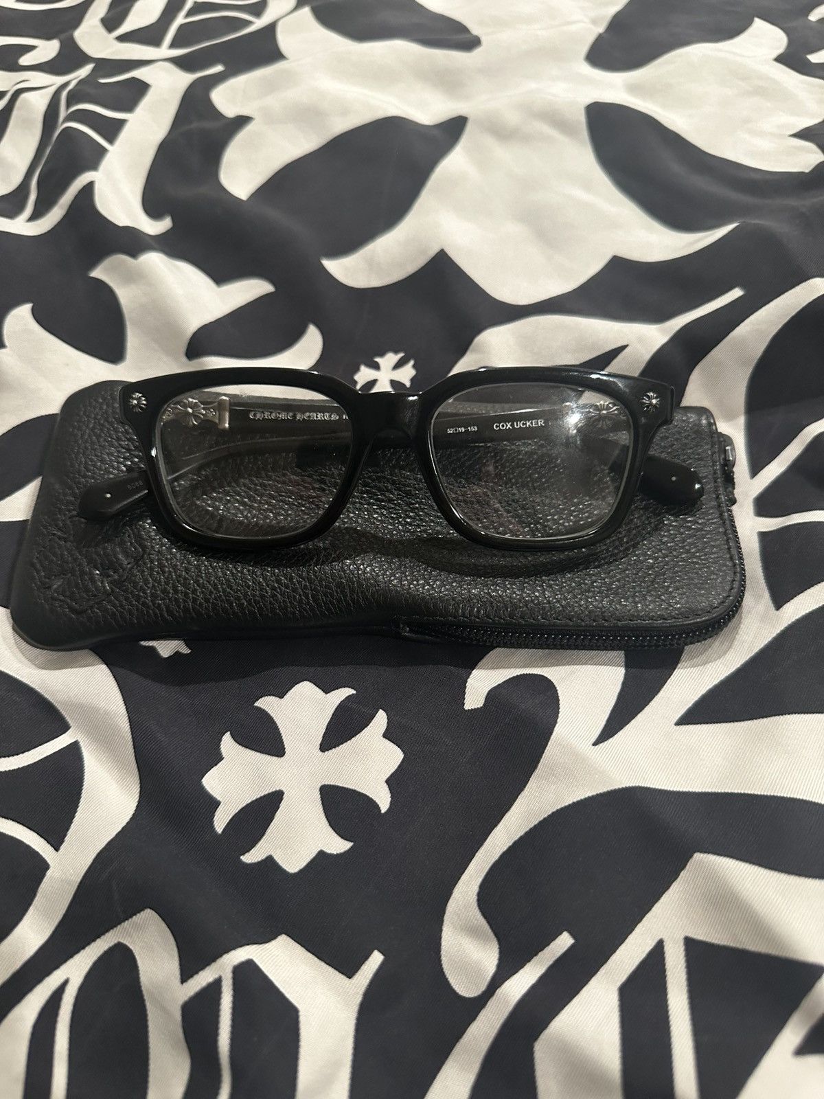 Chrome Hearts Chrome Hearts ‘Cox Ucker’ Clear Lens Glasses | Grailed