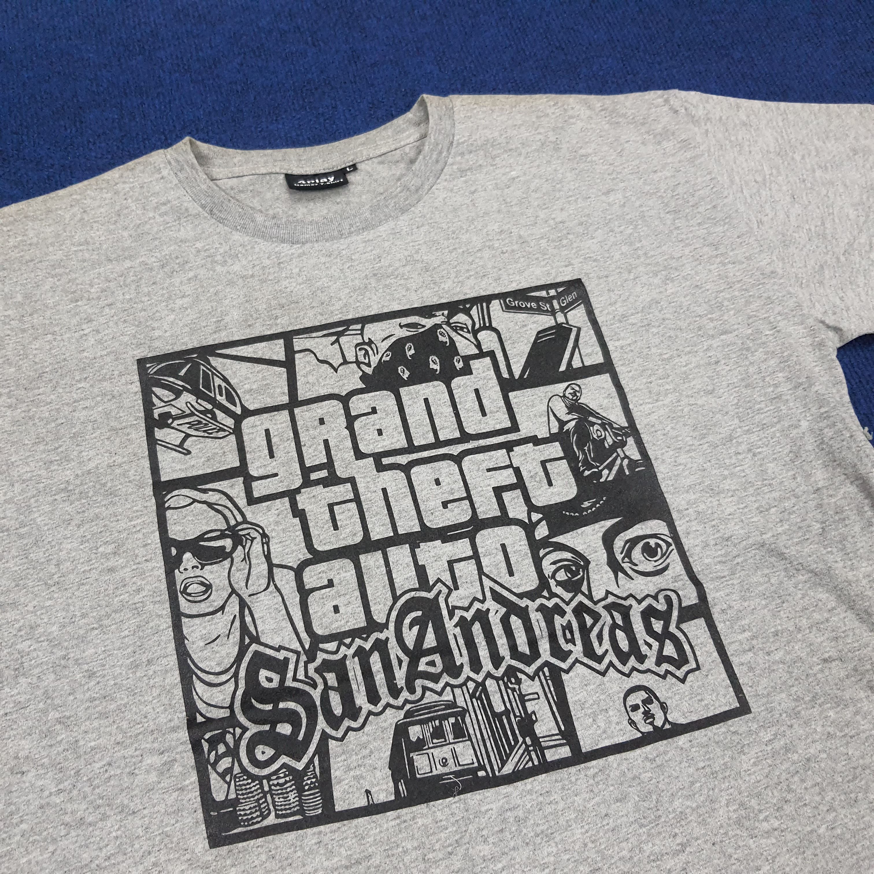 Streetwear × The Game × Vintage Vintage Rockstar GTA Grand Theft Auto ...