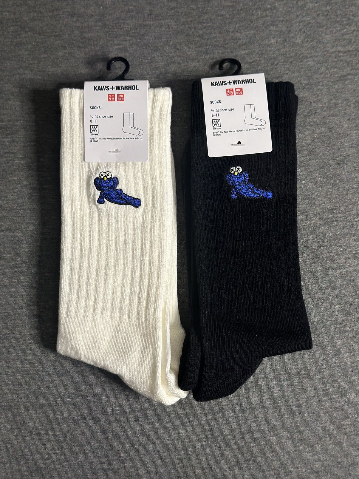 Hype × Kaws × Uniqlo Kaws x Andy Warhol Socks - 2 Pairs | Grailed