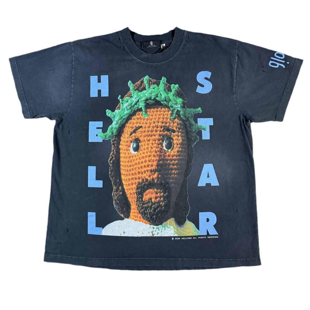 HELLSTAR Hellstar Crotchet Jesus T-shirt | Grailed