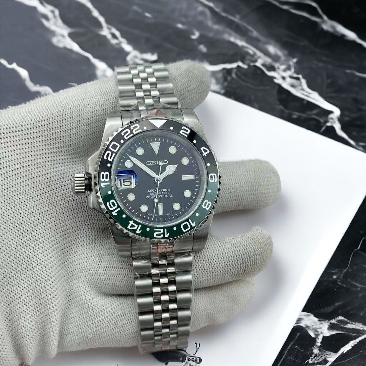 Japanese Brand × Seiko Seiko GMT-Master 2 Sprite Steel Jubilee Watch ...