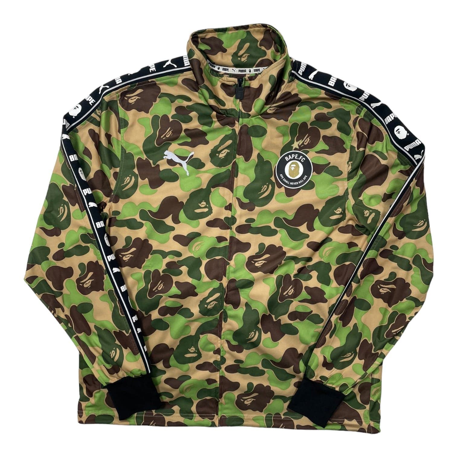 Bape X Puma ABC Camo Track Jacket Green | Grailed
