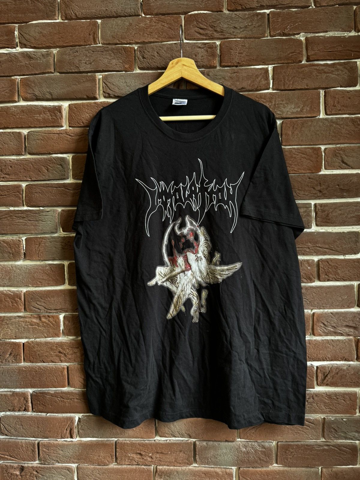 Band Tees × Very Rare × Vintage Rare Immolation Bringing down Death Metal Band Tshirt Grail ...