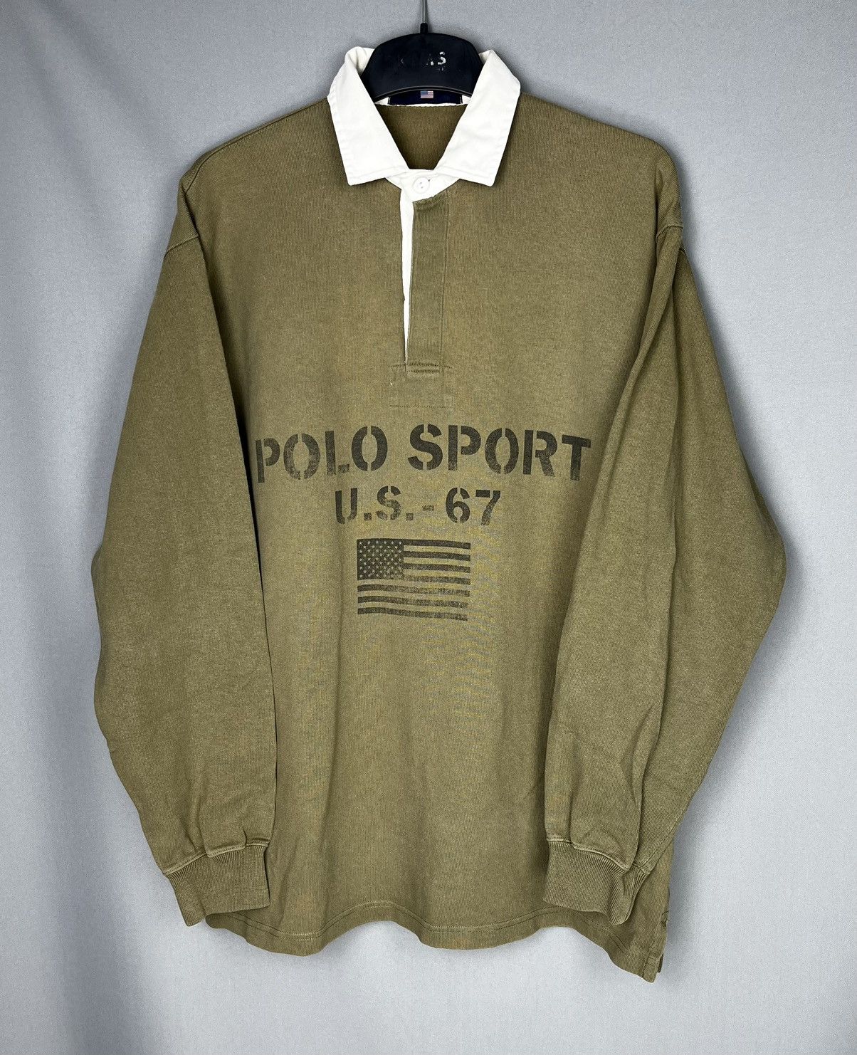 Ralph Lauren × Streetwear × Vintage VINTAGE RALPH LAUREN POLO SPORT LONG SLEEVE rugby SHIRT ...