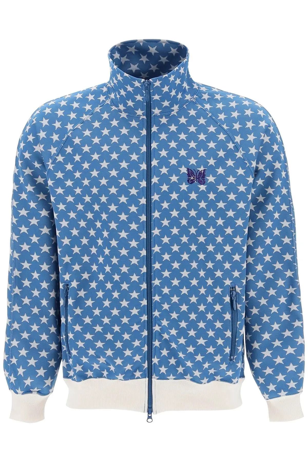 Needles o1s22i1n0923 High Neck Jacket in Light Blue | Grailed