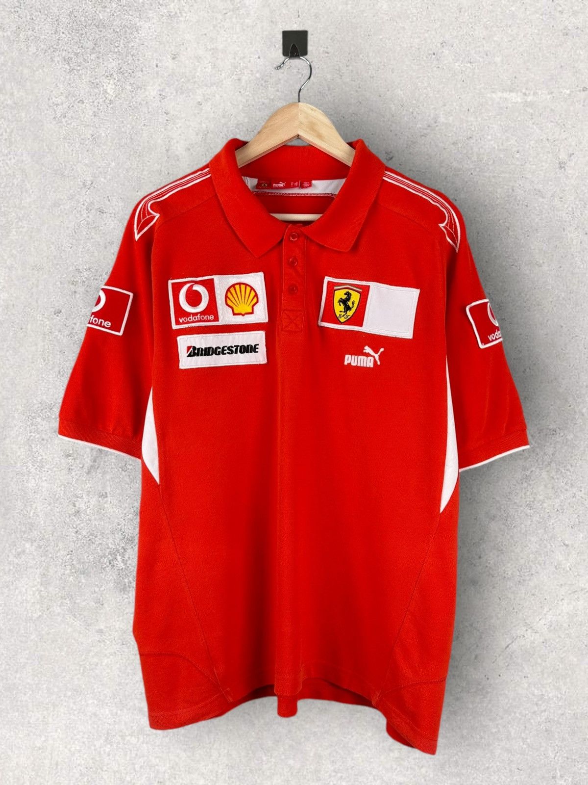 Ferrari × Puma × Racing Y2k Vintage Puma Ferrari Polo Shirt Tee Racing ...