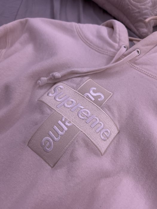 Supreme Supreme cross box logo hooded sweatshirt | Grailed