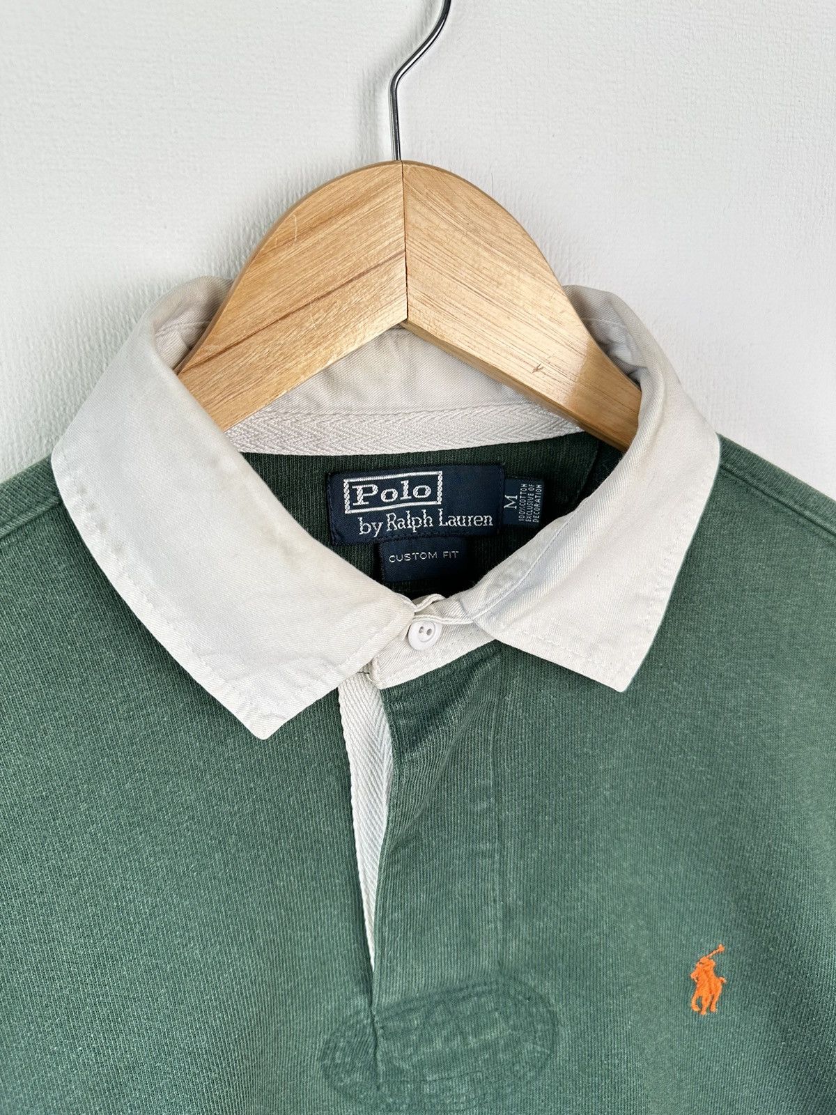 Ralph Lauren 90s Vintage POLO RALPH LAUREN Long Sleeve Rugby Shirt ...