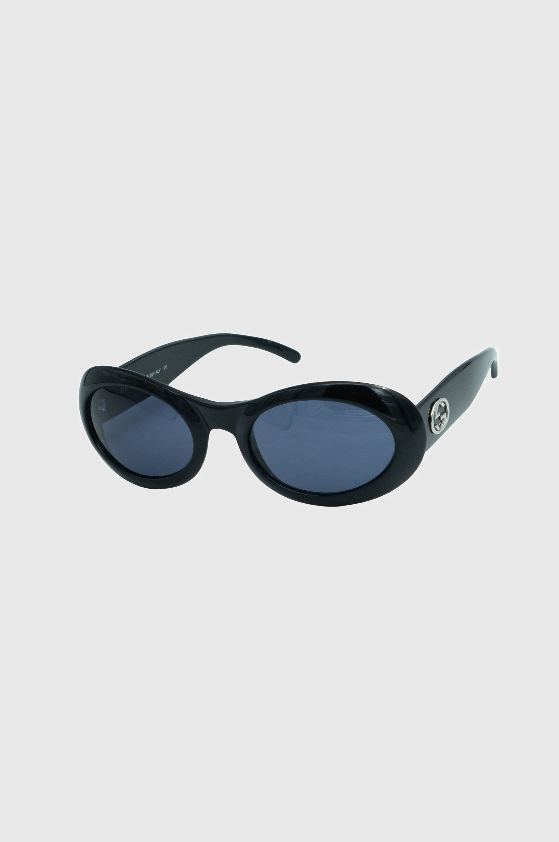 Gucci GUCCI GG 2400 Logo Black Round Sunglasses Vintage 90s 00s | Grailed