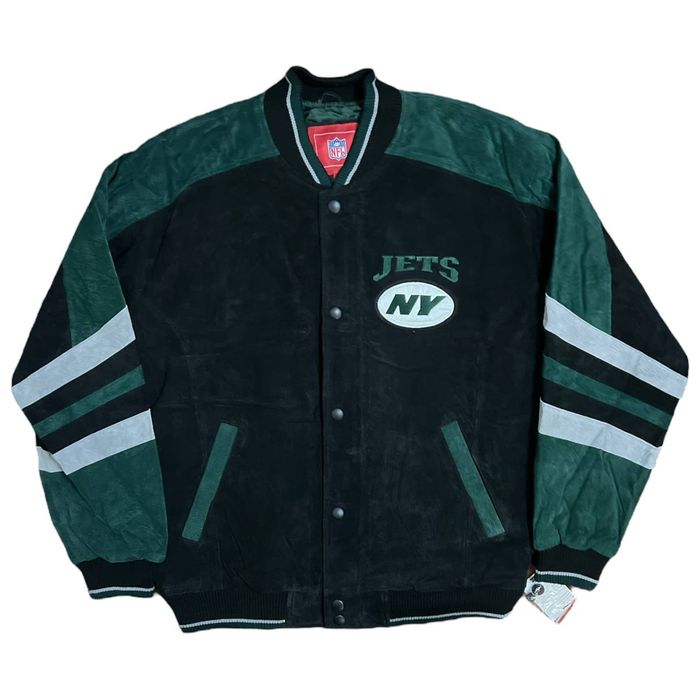 NFL Vintage G-III New York NY Jets Suede Varsity Jacket | Grailed