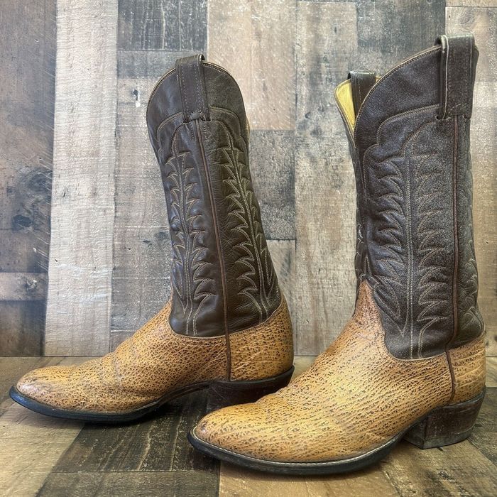 Tony Lama Tony Lama Vintage Shark Gold Label Cowboy Boots Mens 10 D ...