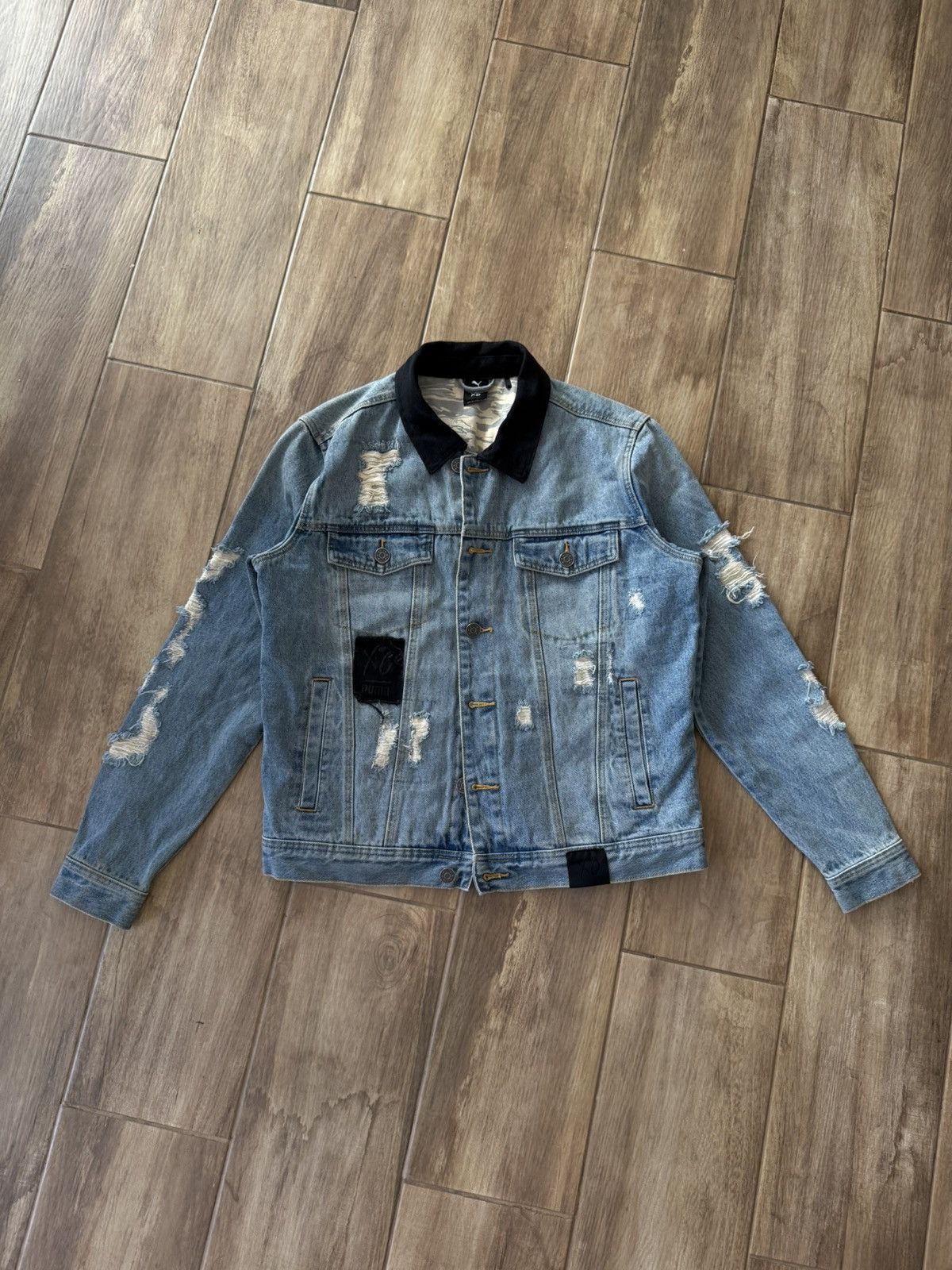 Puma × The Weeknd × XO The Weeknd X Puma denim jacket 2017 | Grailed