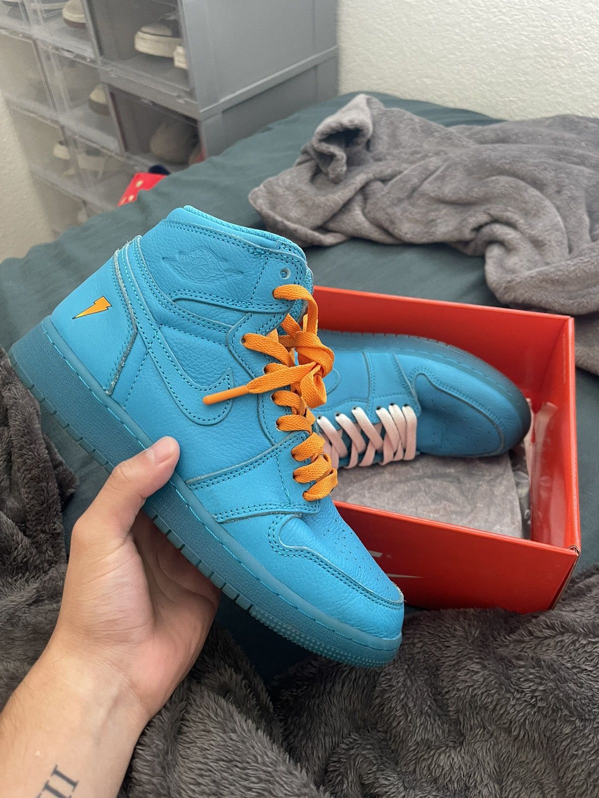 Jordan Brand × Nike Jordan 1 Gatorade blue lagoon | Grailed