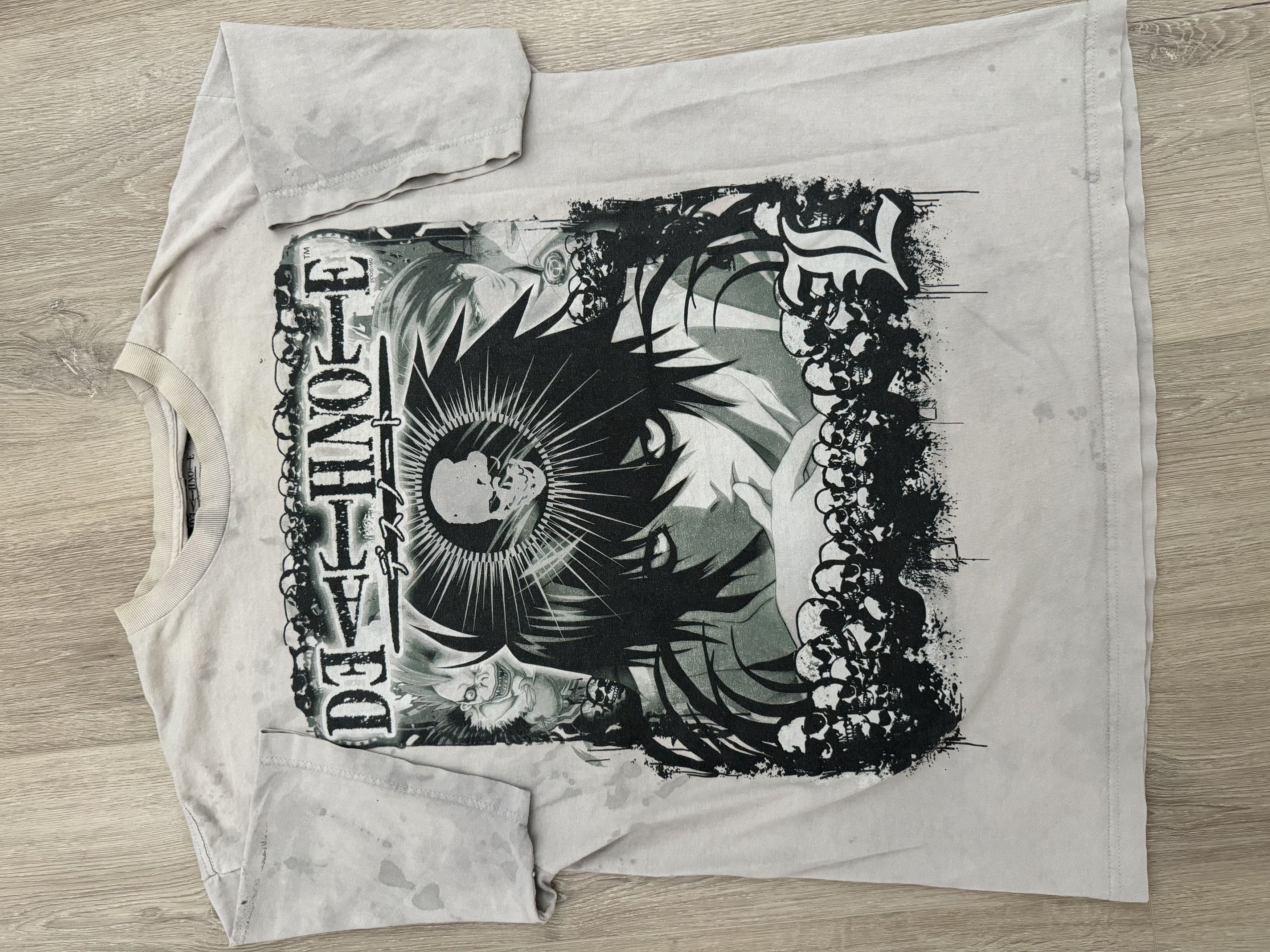 Vintage Y2K DEATH NOTE L ANIME BIG GRAPHIC TEE GOTH GRUNGE PUNK | Grailed