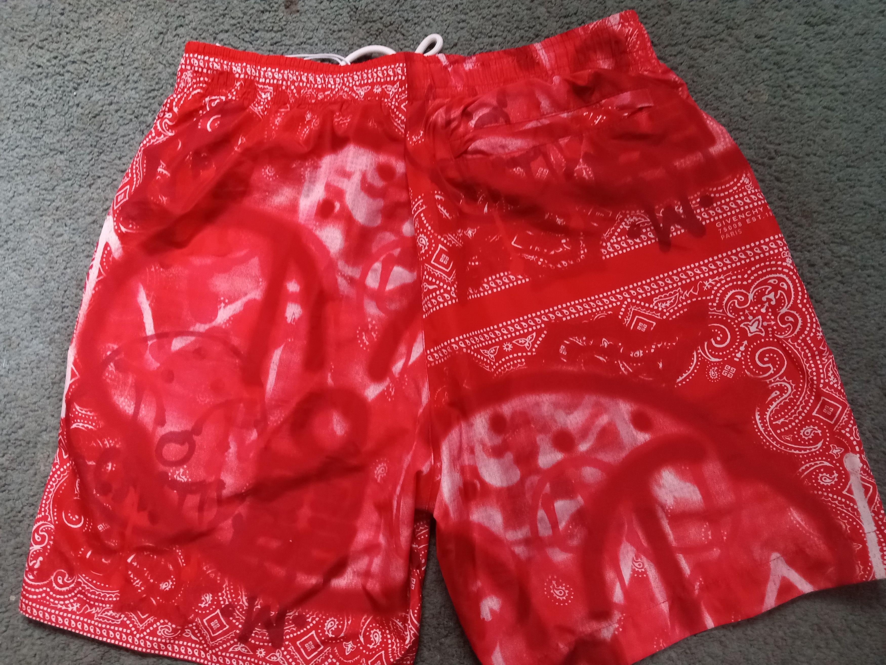Givenchy *SOLD OUT* GIVENCHY X CHITO PAISLEY GRAFFITI SHORTS | Grailed