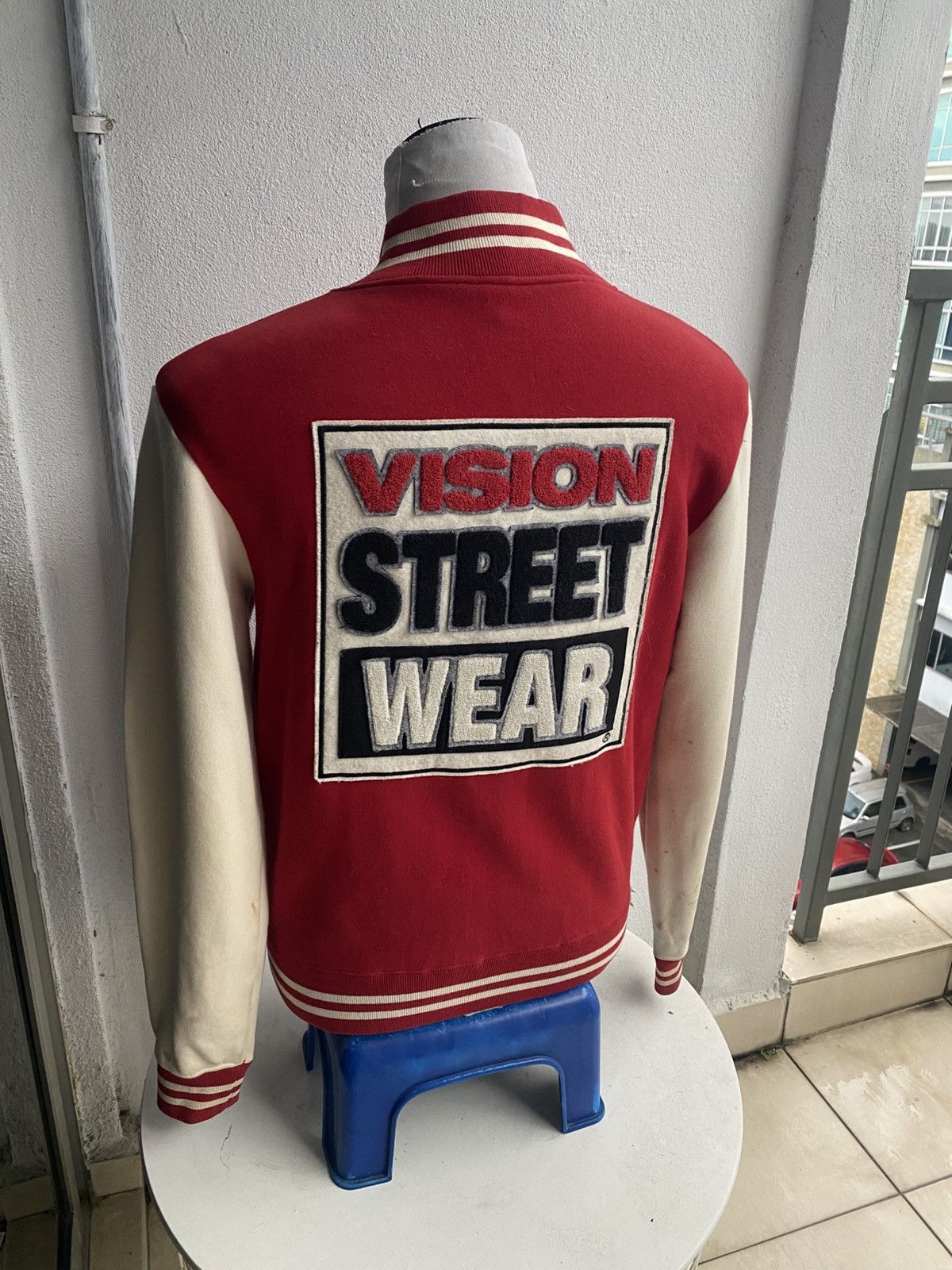 Vision Streetwear Vision Street Wear Varsity Jacket 90s Big logo | Grailed