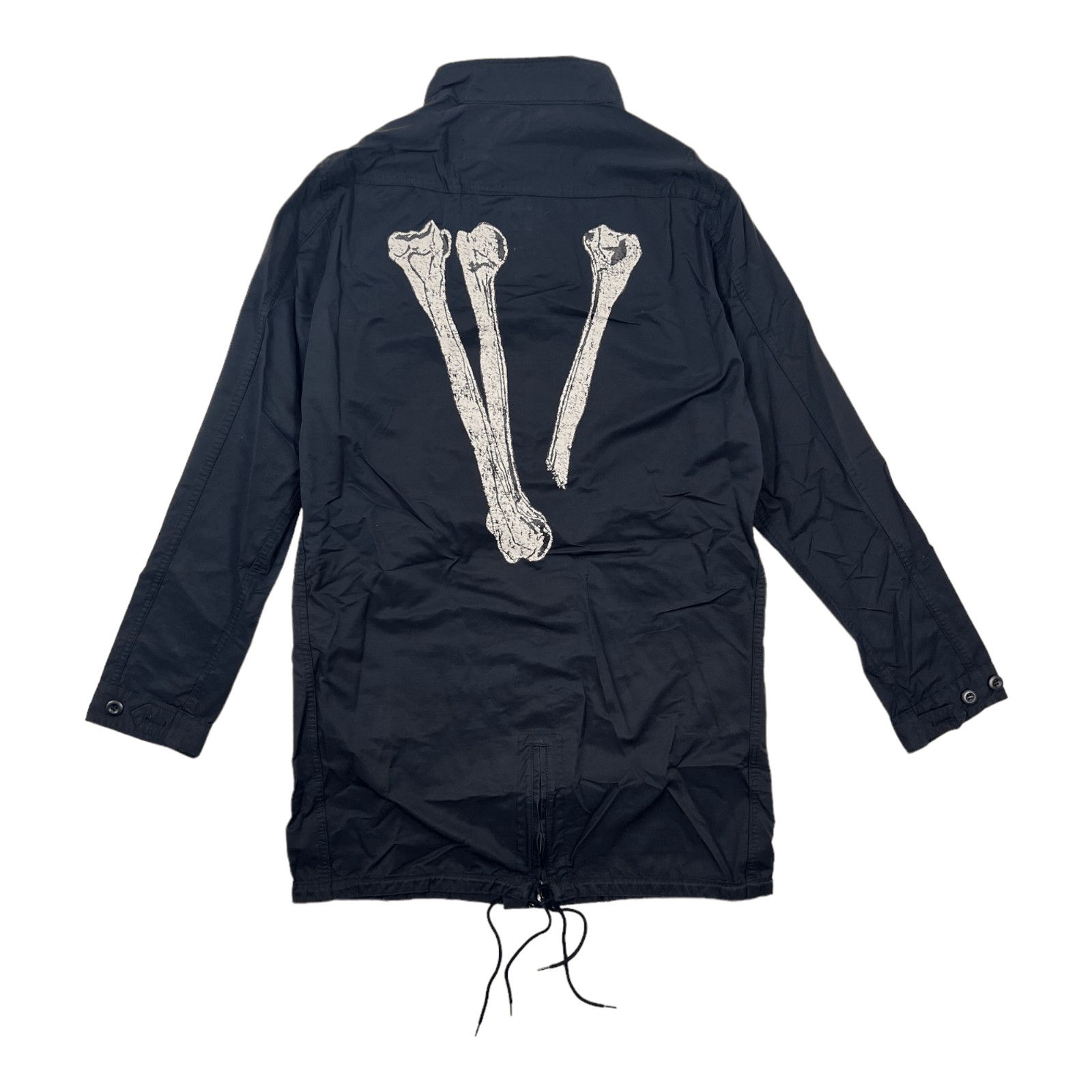 Vlone Vlone Skeleton Trench Jacket Black Pre-Owned | Grailed