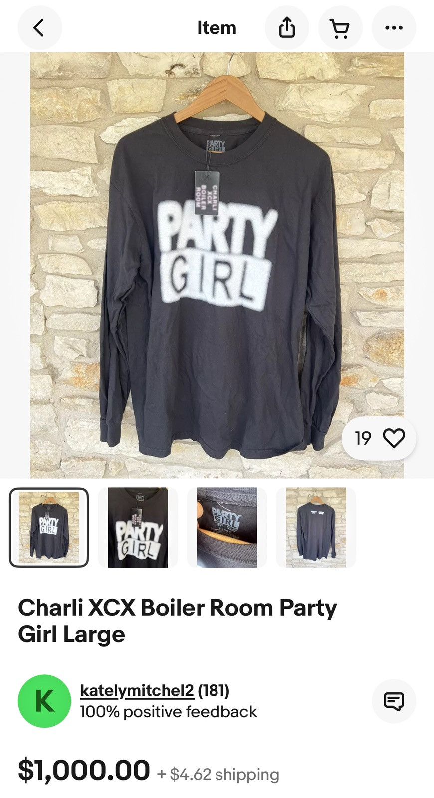 Band Tees × Streetwear × Tour Tee Charli XCX Boiler Room Party Girl ...