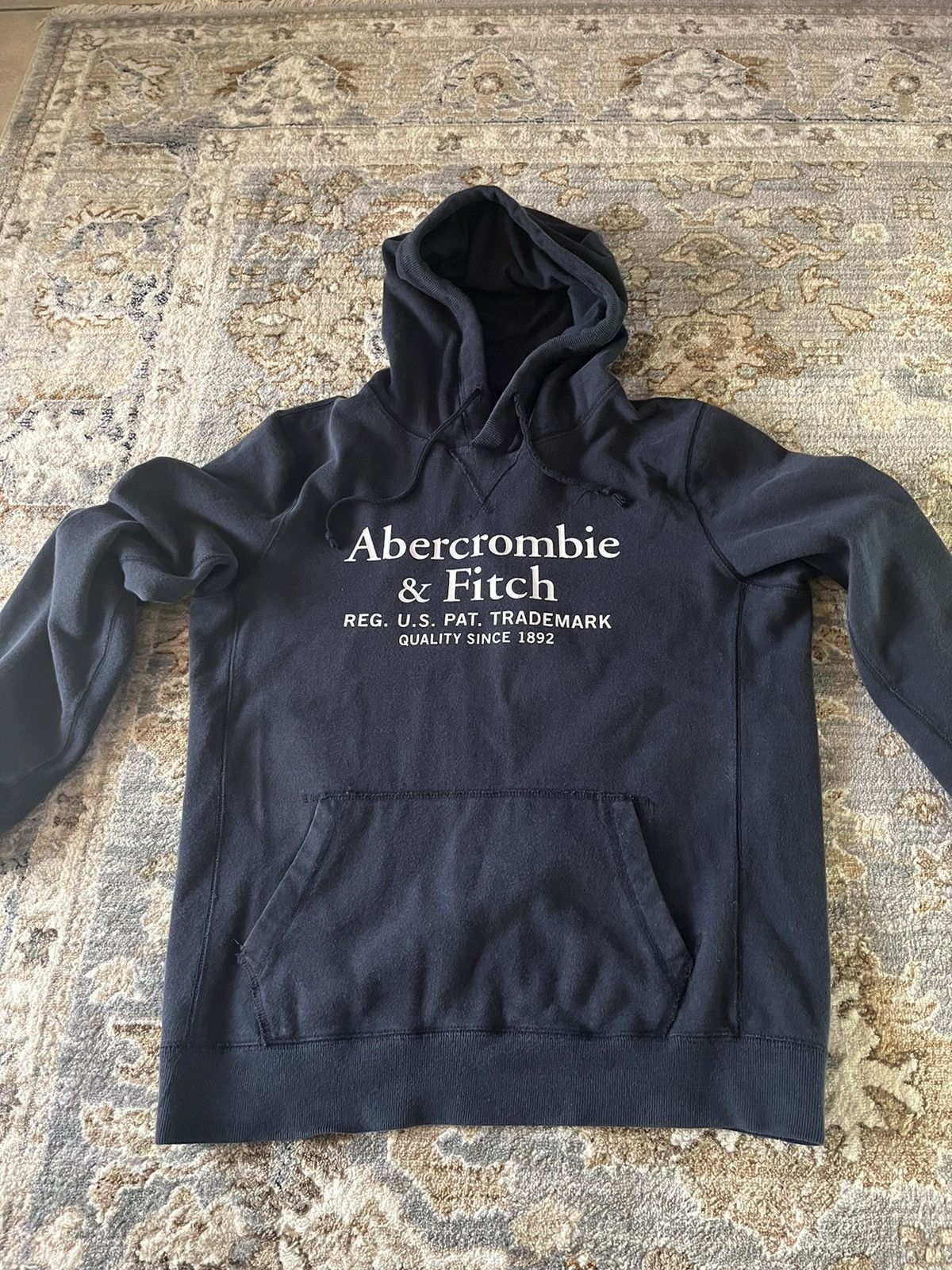 Vintage 2000’s Abercrombie & Fitch Heavyweight Hoodie Fire Print | Grailed