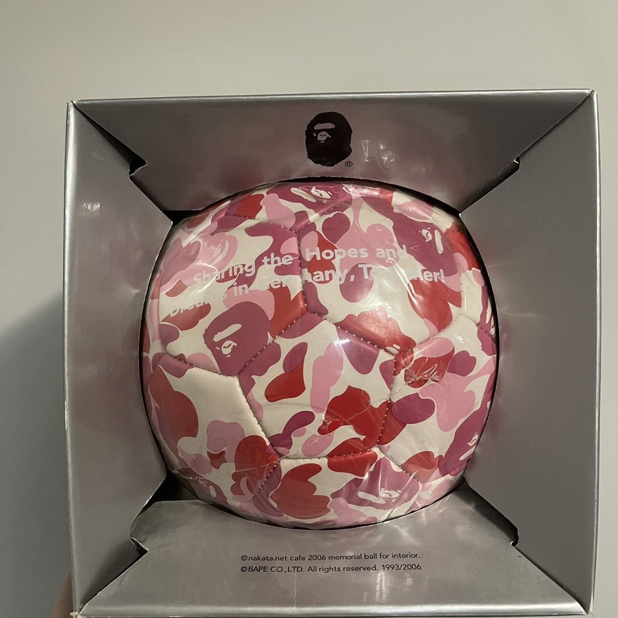 Bape × Nigo × Vintage OG Bape x Nakata Pink ABC Camo Soccer Ball ...