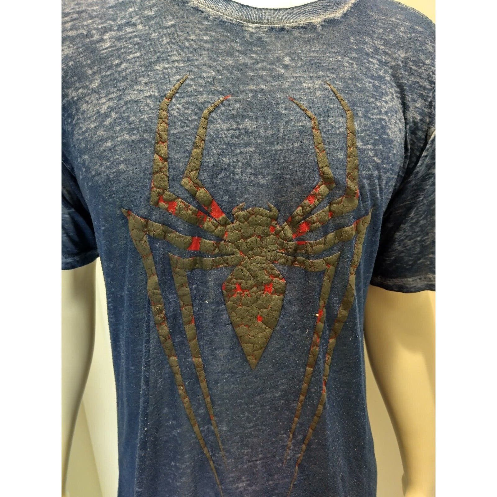 Marvel Comics Marvel Gamerverse Spider-Man Logo Black/Blue mens Large ...