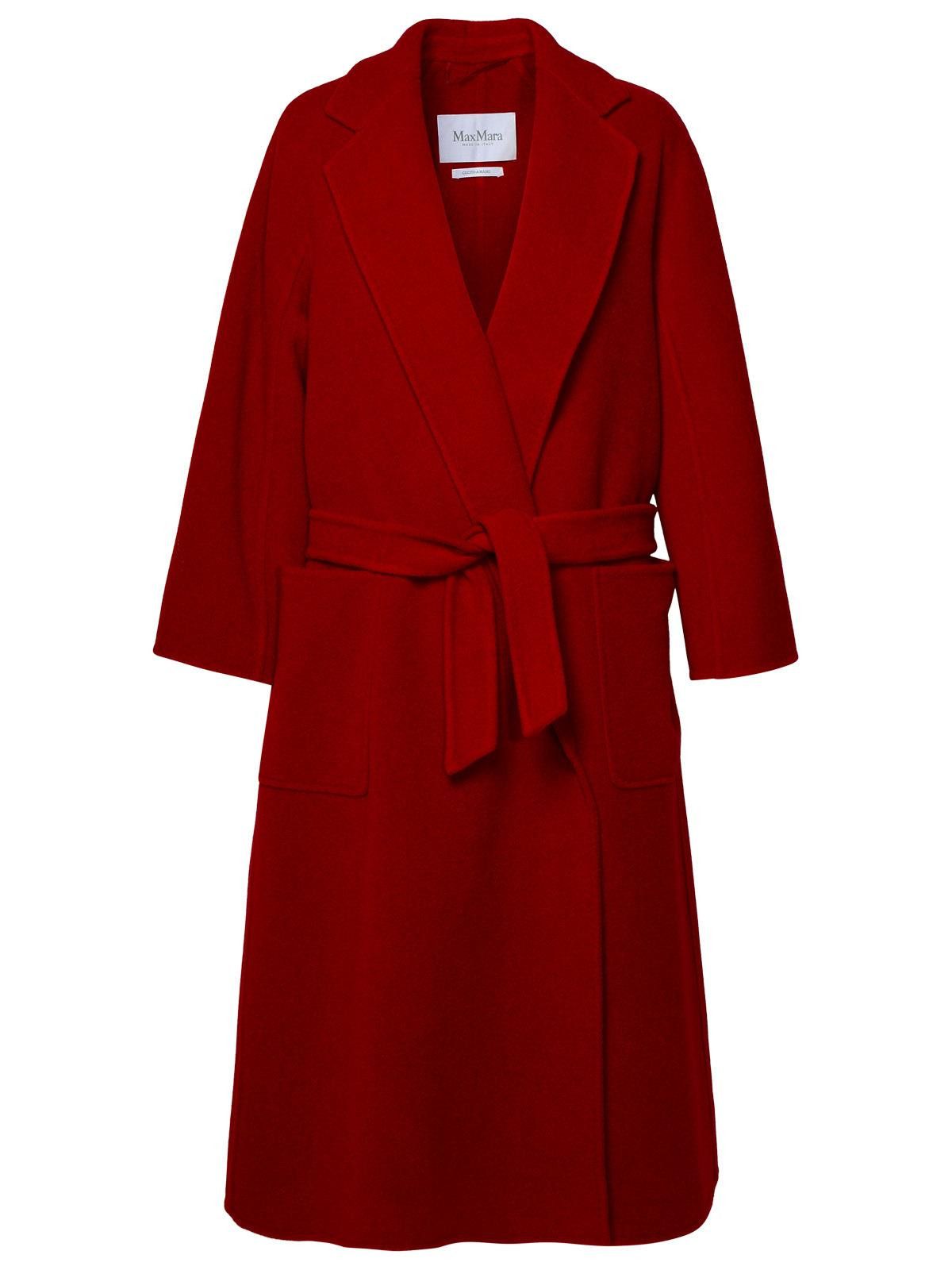 Max Mara Max Mara Red Cashmere Coat Size IT 40 | Grailed