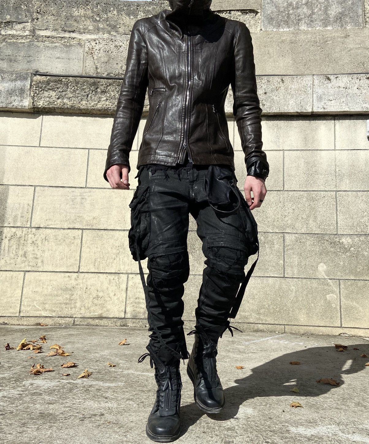 Julius Julius Coated Gasmask Cargo Pants | Grailed
