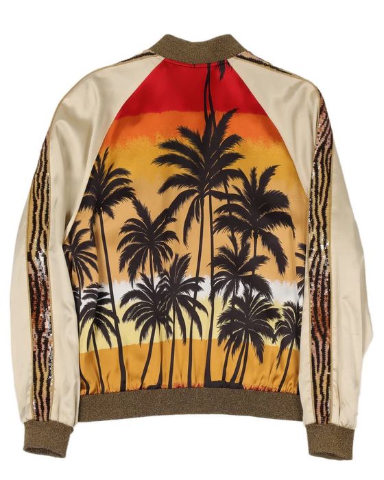 Saint Laurent Paris “RARE” RUNWAY SEQUIN PALM TREE JACKET | Grailed