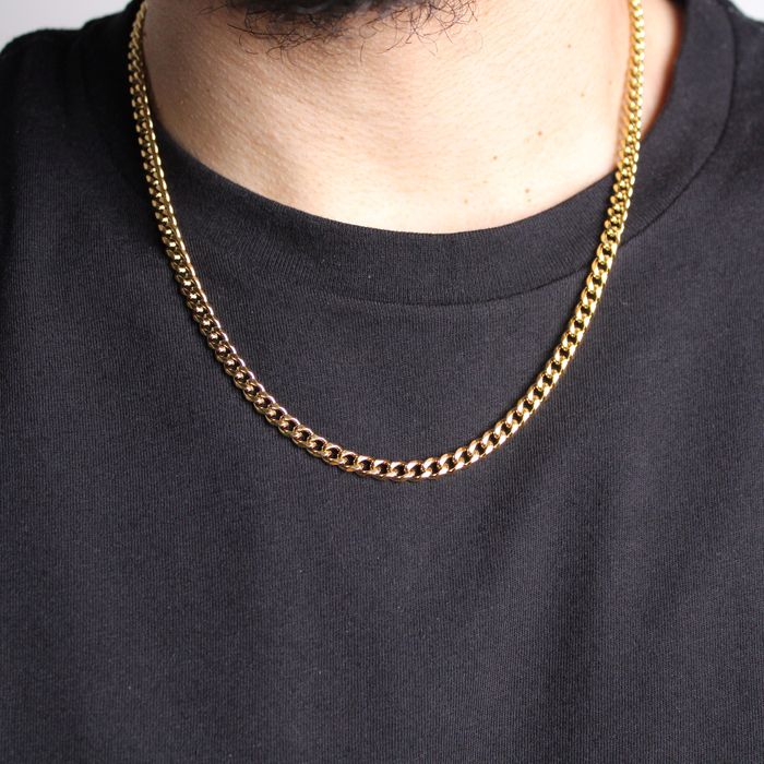 Cuban Link Chain Gold 5mm Cuban Link Chain 18"-24" | Grailed