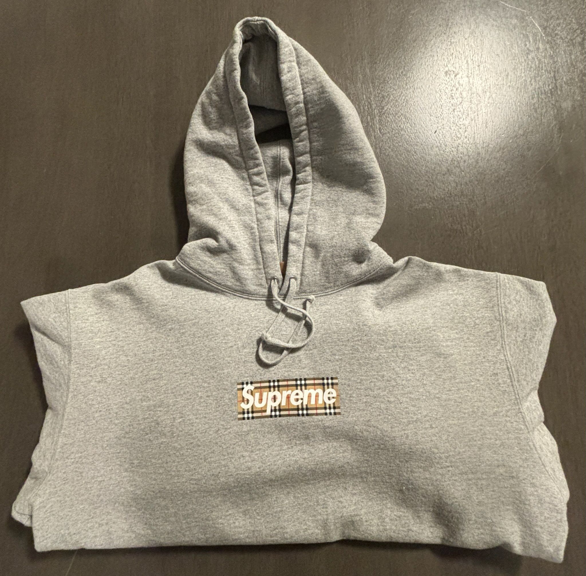 Supreme Supreme x Burberry Box Logo Hoodie | Grailed