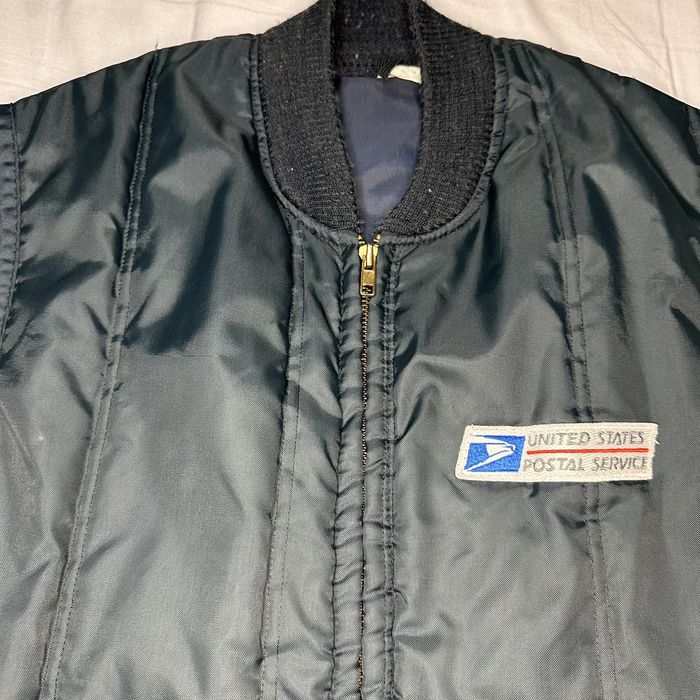 Made In Usa Usps Vest United States Postal Service Blue Vintage Size M ...
