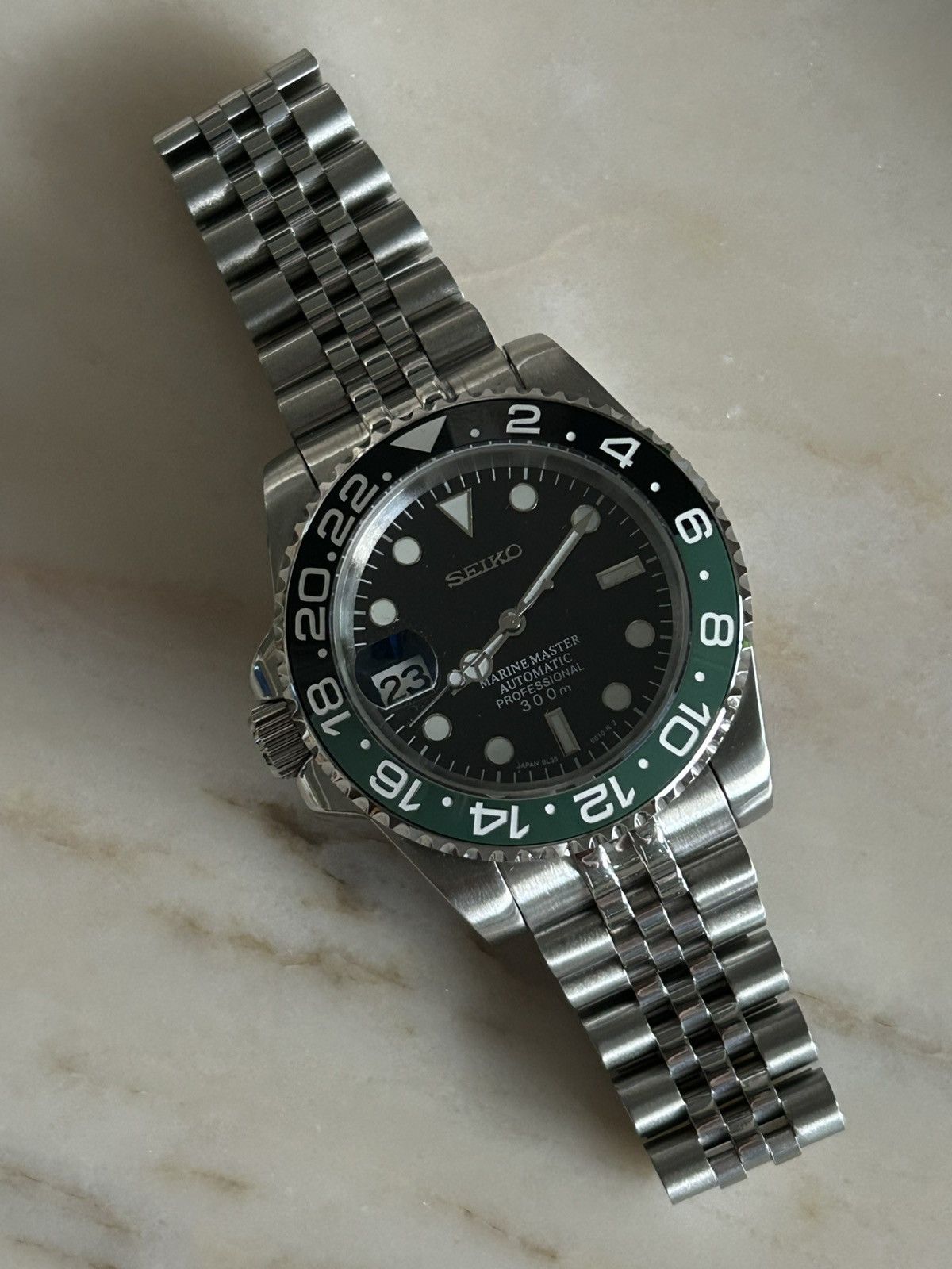Japanese Brand × Seiko Seiko Mod GMT Master II Sprite | Grailed