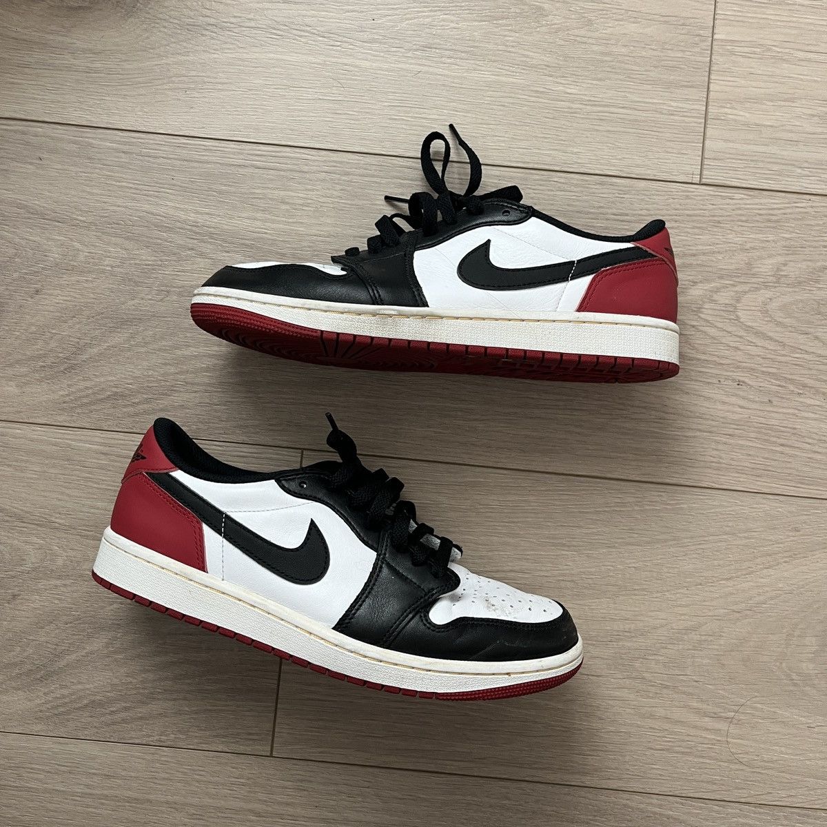Nike Jordan 1 Retro Low OG “Black Toe” reimagined | Grailed
