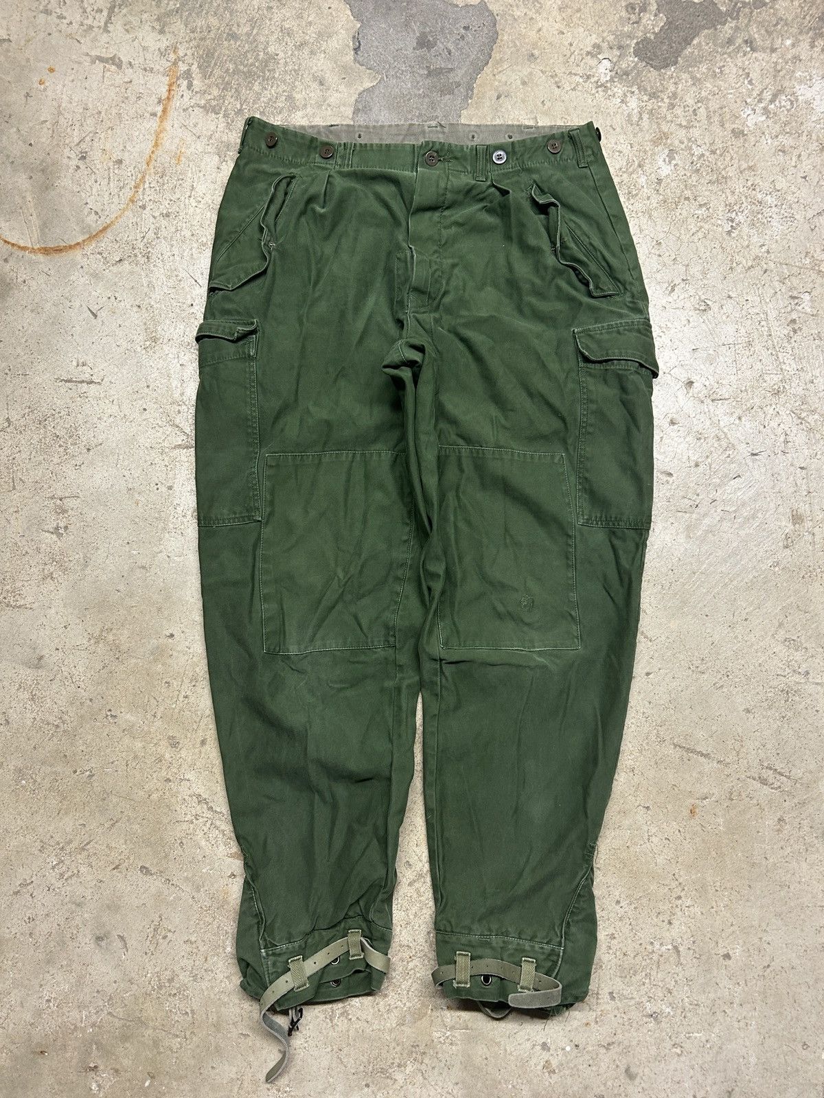 Vintage Vintage 70’s C146 Swedish Military Double Knee Cargo Pants ...