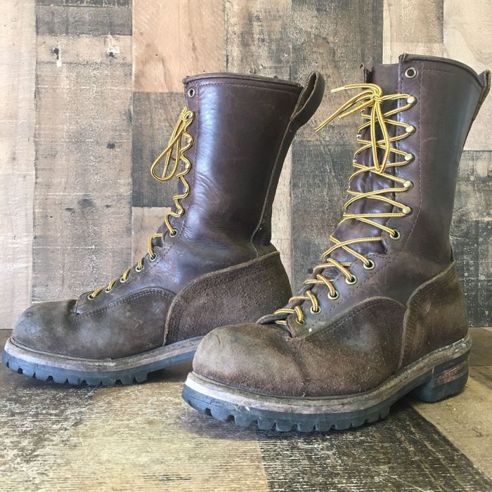 Other Hoffmans B2210 Steel Toe Logger Pole Climber Work Boots 8.5D ...