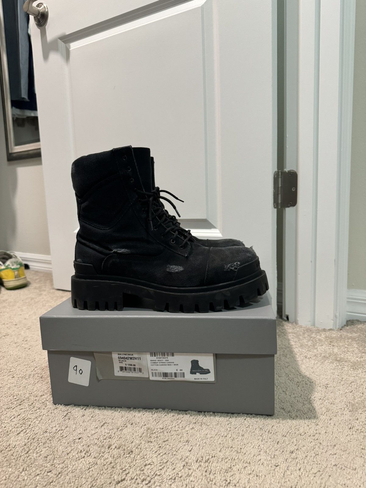 Balenciaga Combat Strike Boots | Grailed