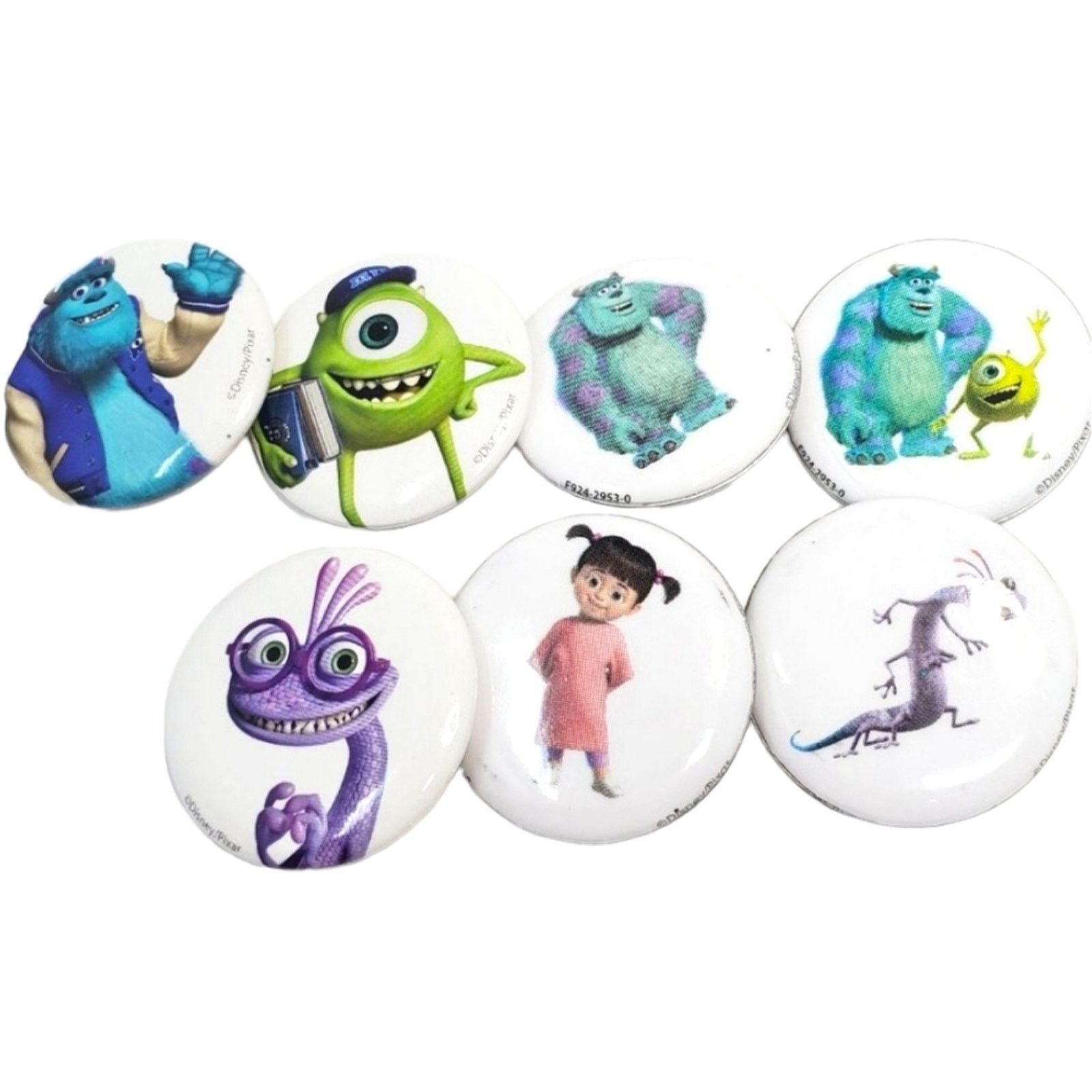 Disney Disney Pixar Monster Inc Set of 7 Buttons | Grailed
