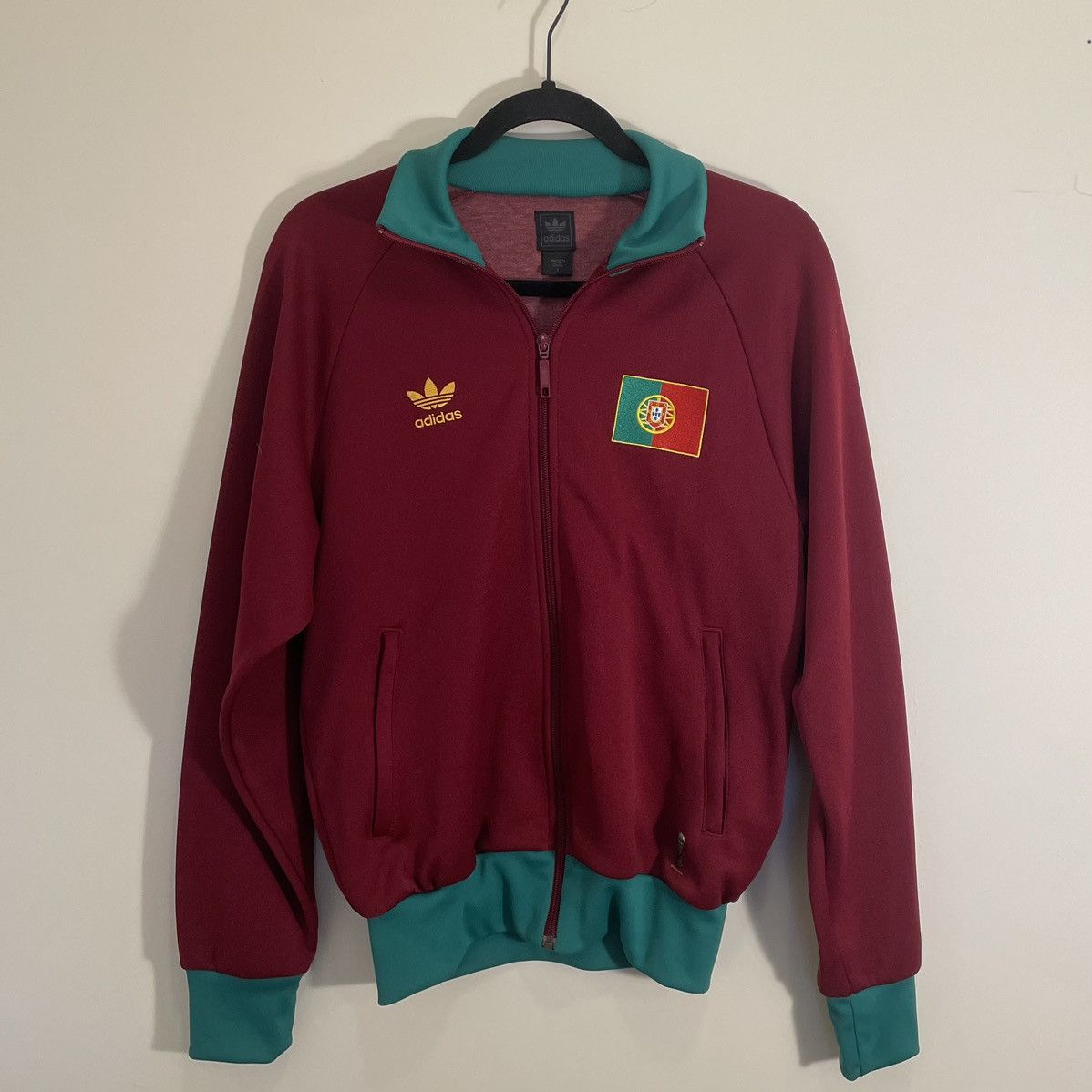 Adidas VINTAGE ADIDAS ORIGINALS PORTUGAL 1974 WORLD CUP JACKET | Grailed