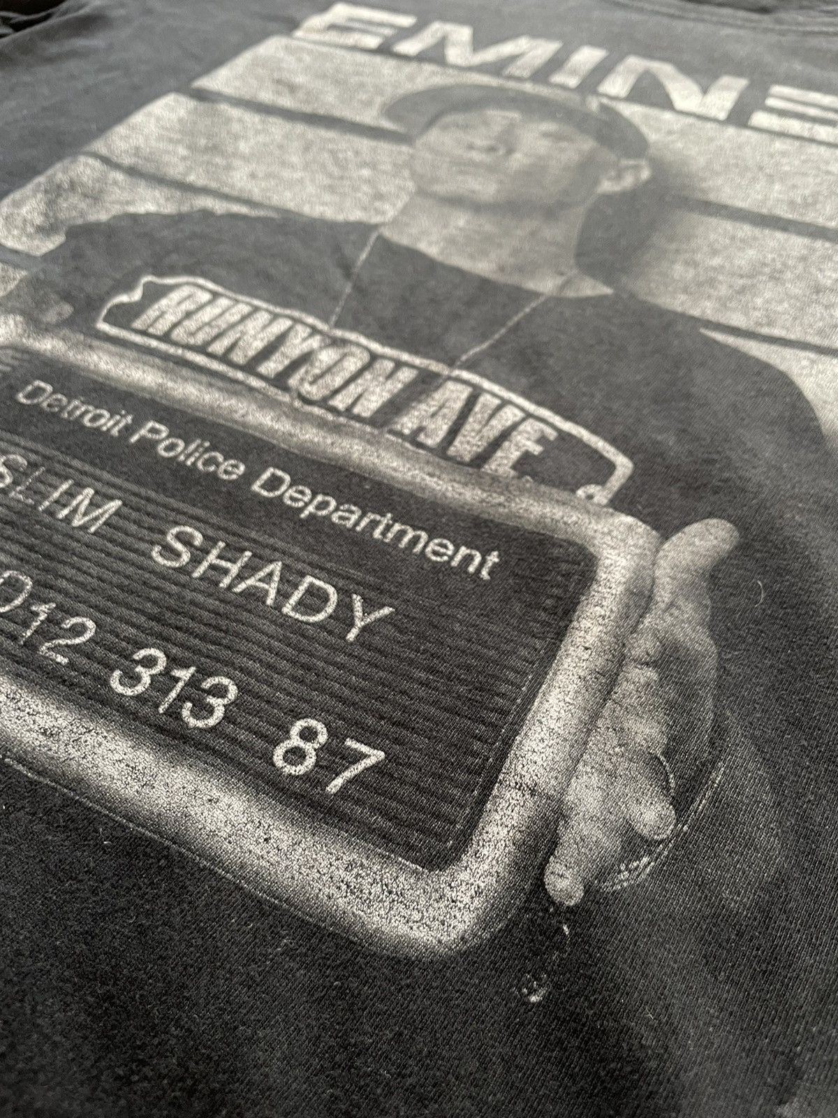 Vintage Vintage Eminem Mugshot tee Face slim shady y2k washed M | Grailed