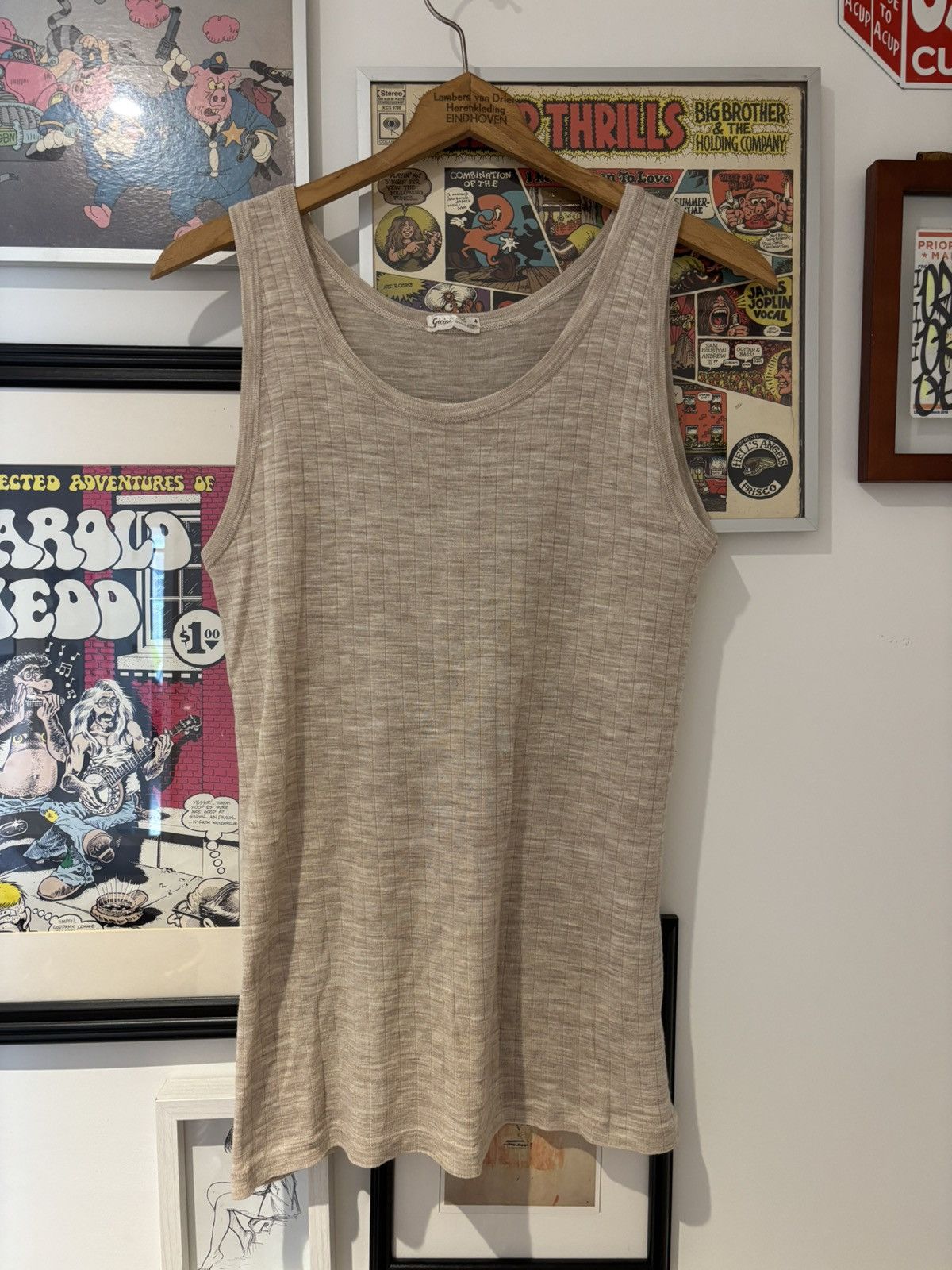 Italian Designers × Streetwear × Vintage 1960'S TANK TOP ESSENTIAL MADE ...