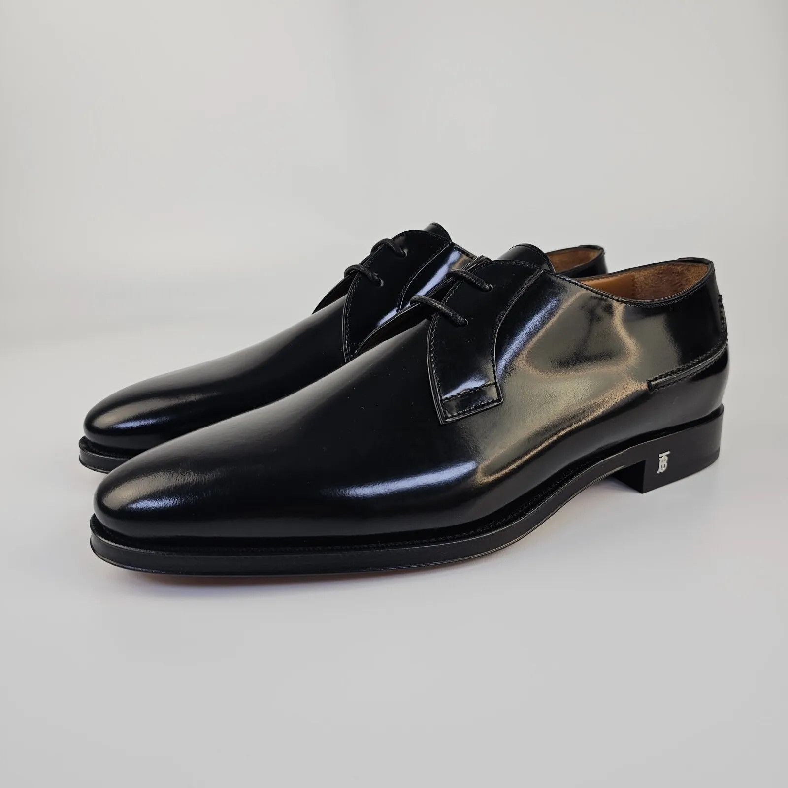 Burberry Burberry Simon Black Leather Lace Up Derby Shoes New | Grailed