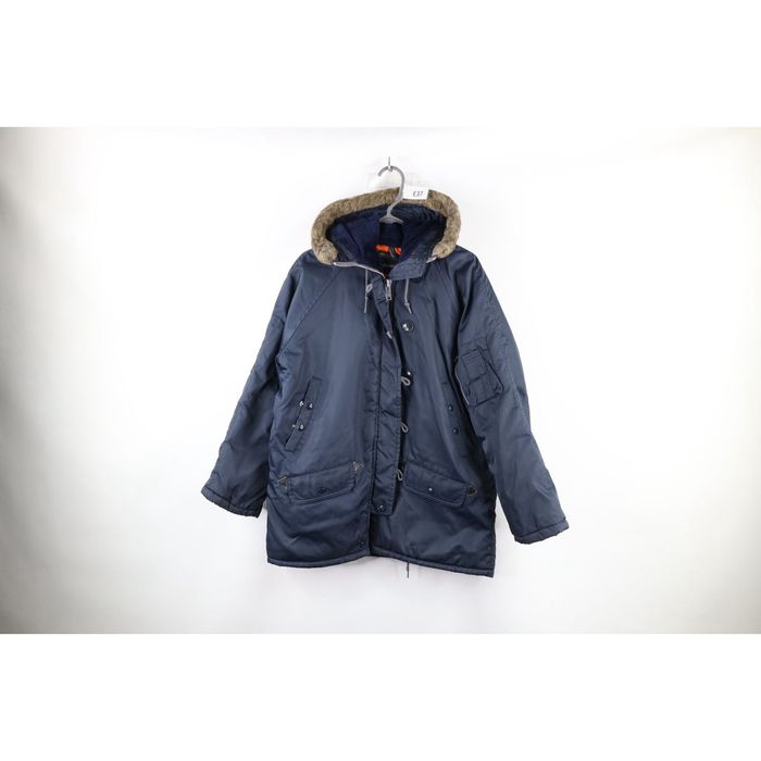 Vintage Vintage 70s Mens Small Insulated Military Style N-3B Snorkel ...