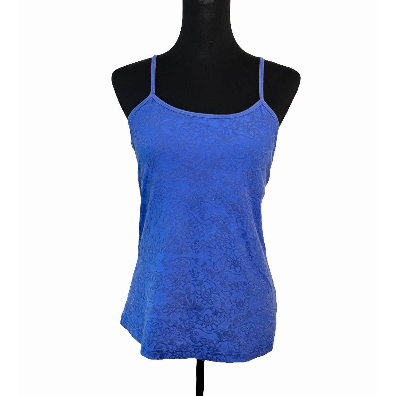 Vintage Hard Tail Size Large Vintage Cobalt Blue Flower Tank Top | Grailed